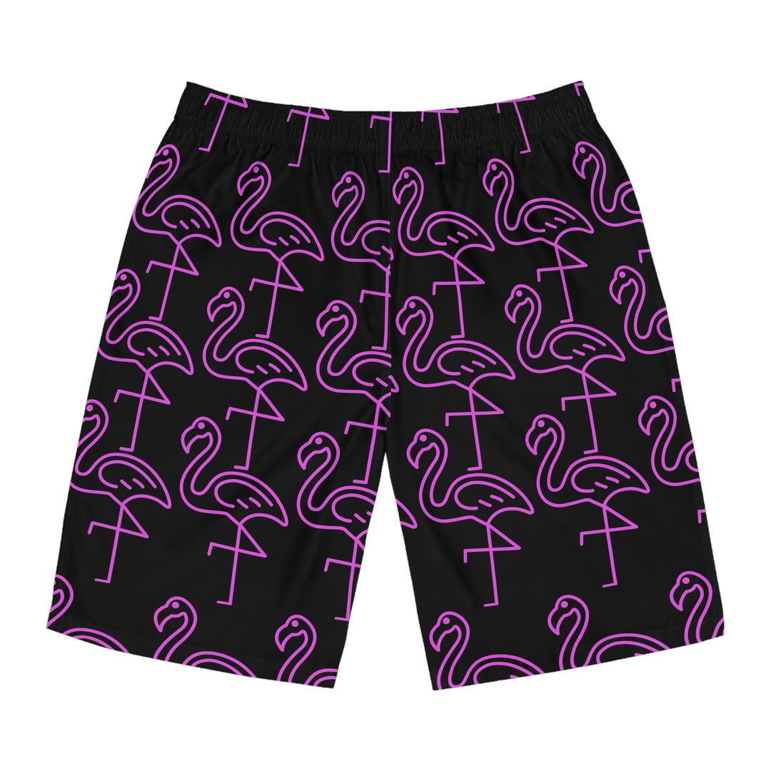 Men's Flamingo Board Shorts - Etsy