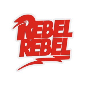 Rebel Rebel David Bowie - Kiss-cut-stickers - Etsy