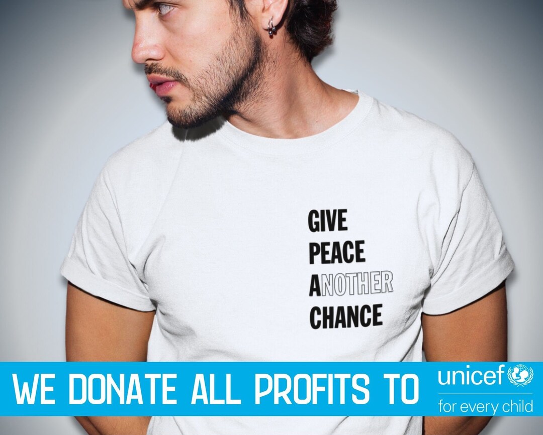 Buy Anti War T-shirt, Give Peace A Chance, John Lennon, Protest, Song ...