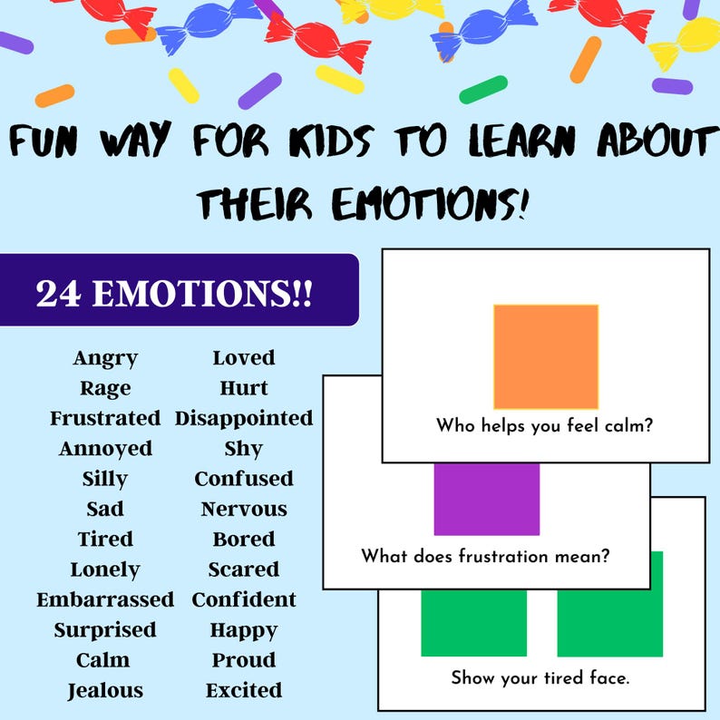 Emotion Land, Candy Land Inspired Therapeutic Board Game for Kids, Self ...