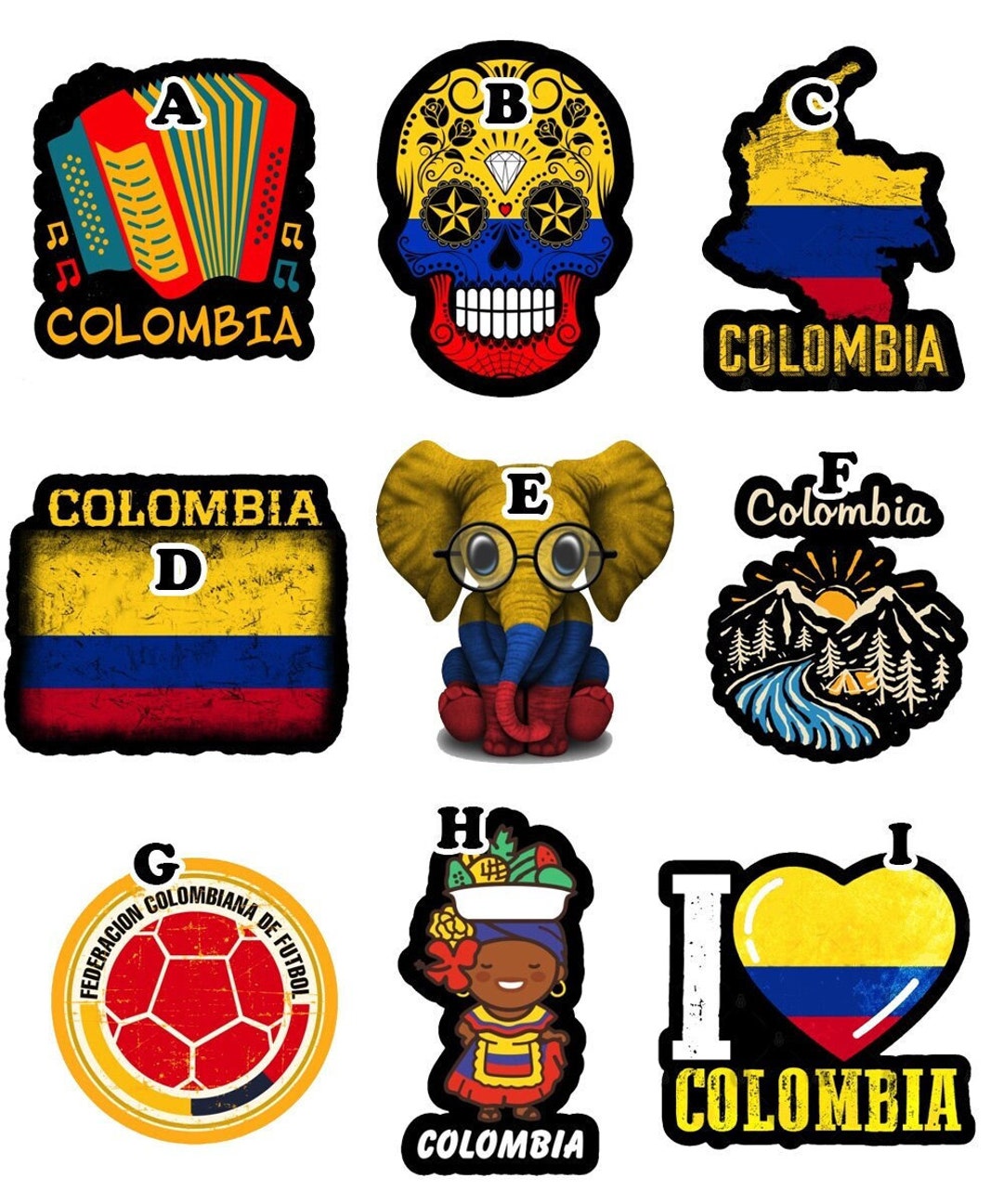 Colombia Window Laptop Decal Sticker - Etsy