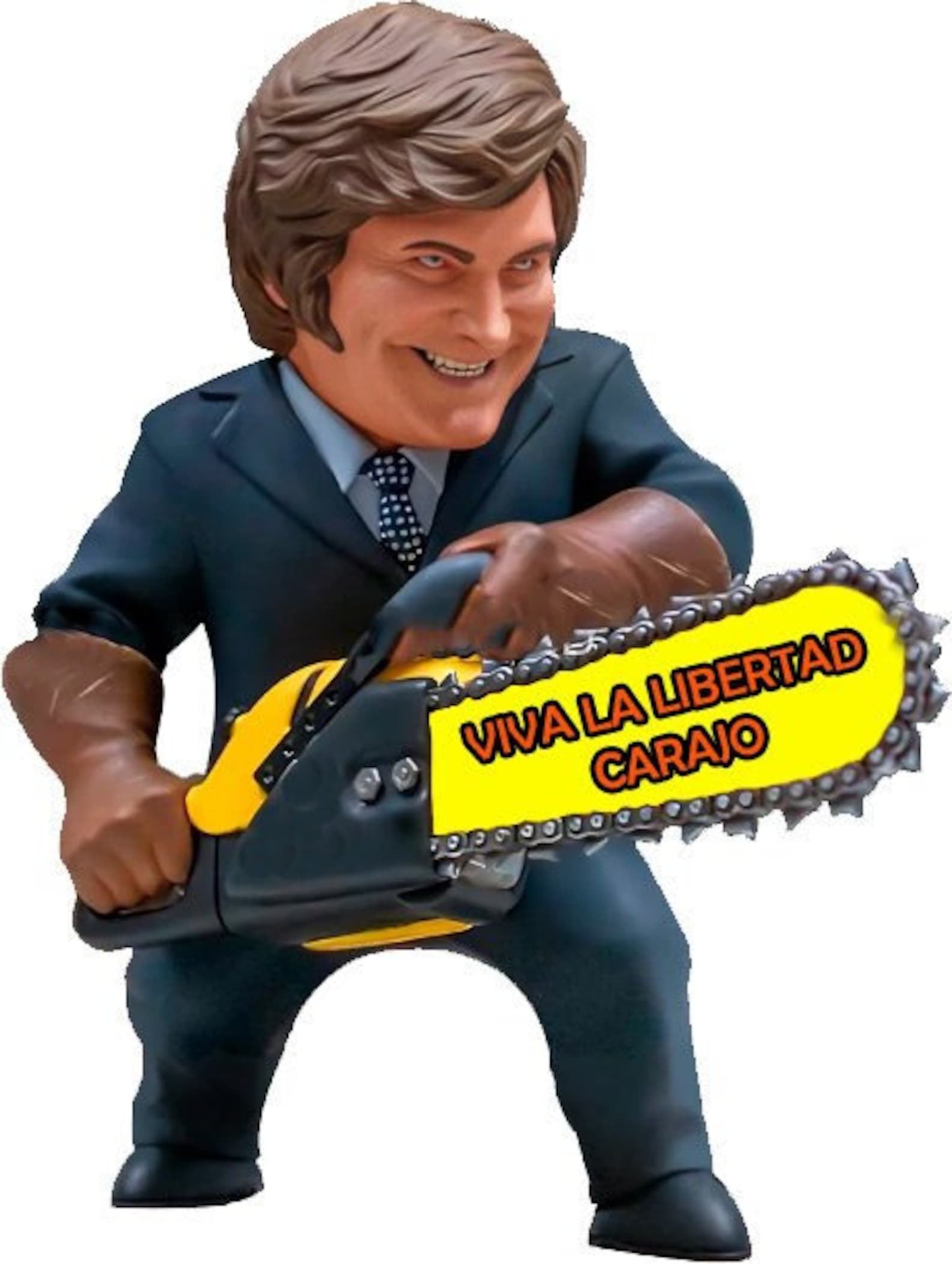 Viva La Libertad Carajo Javier Milei Chainsaw Window Car Decal Sticker ...