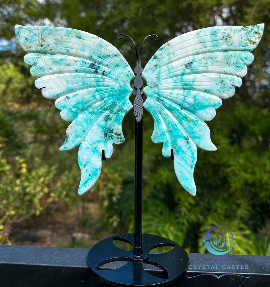 Enchanting Carved Phoenix Stone Butterfly Wings - Healing - Protection ...