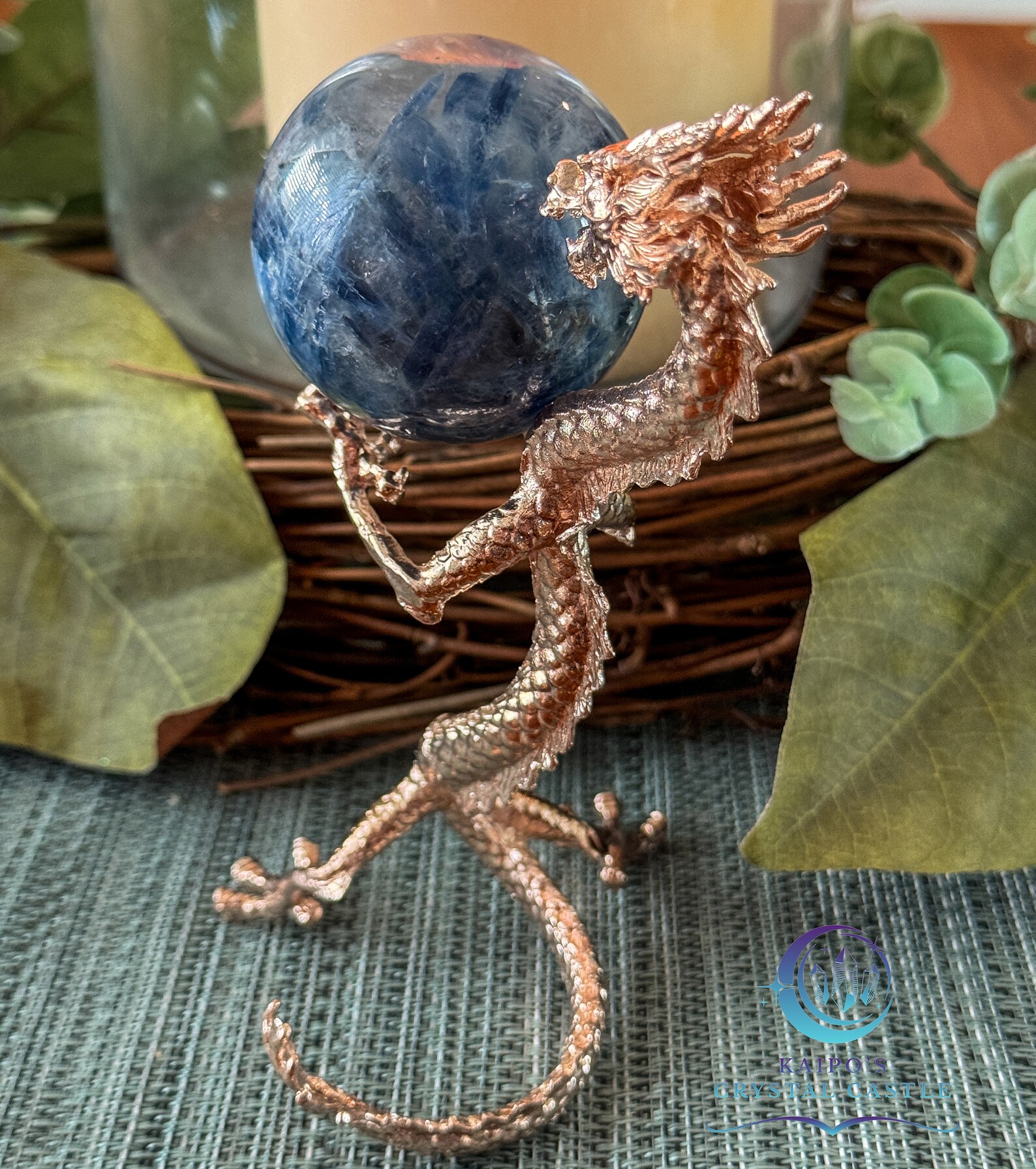 Fascinating Standing Metal Dragon Sphere Holder Silver / - Etsy