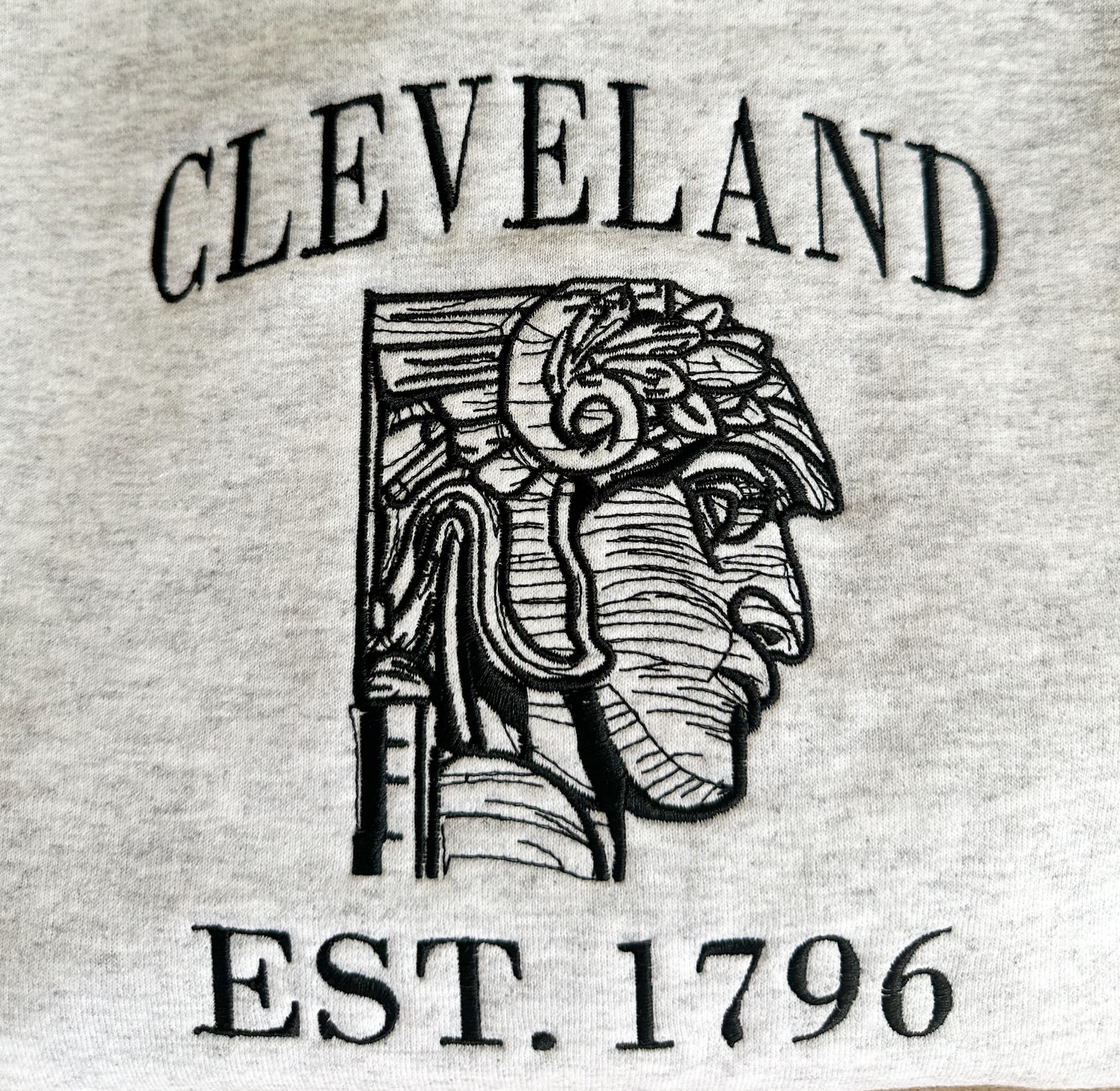 Embroidered CLEVELAND Sweatshirt | Guardian | Unisex Fit - Etsy