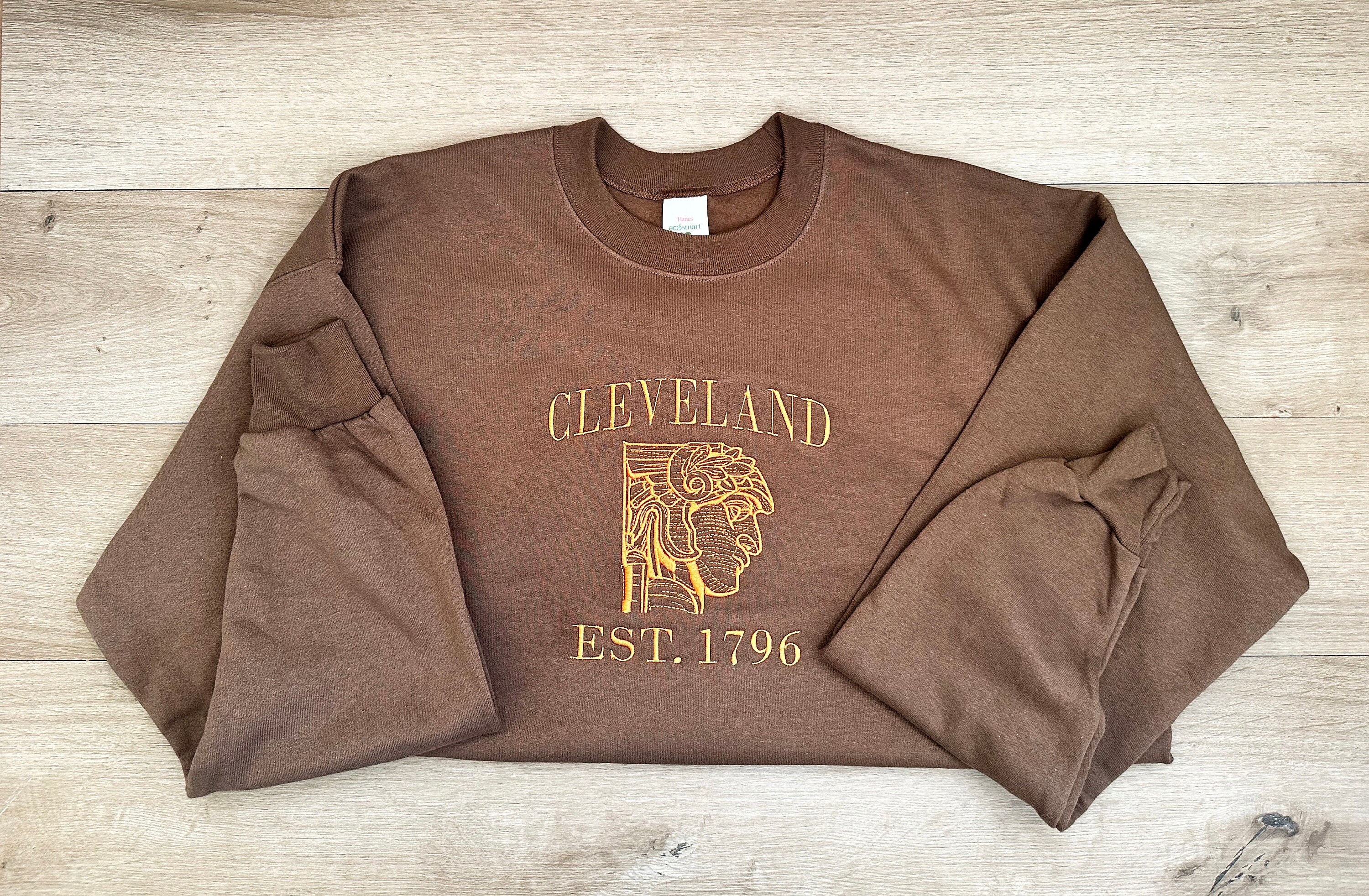 Embroidered CLEVELAND Sweatshirt | Guardian | Unisex Fit - Etsy