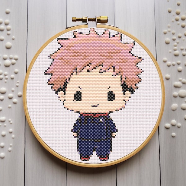 Gojo Satoru Cross Stitch Pattern - Etsy