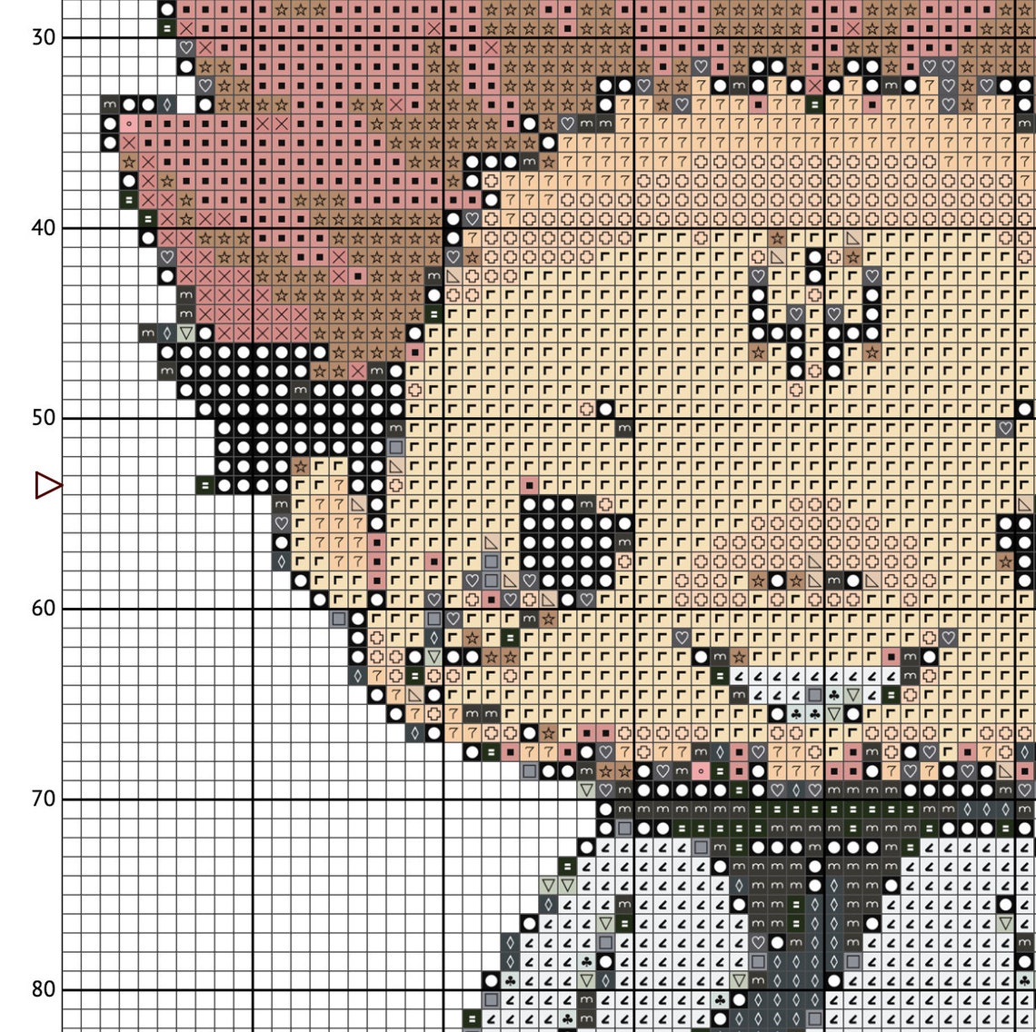 Sukuna Jujutsu Kaisen Cross-stitch Pattern - Etsy