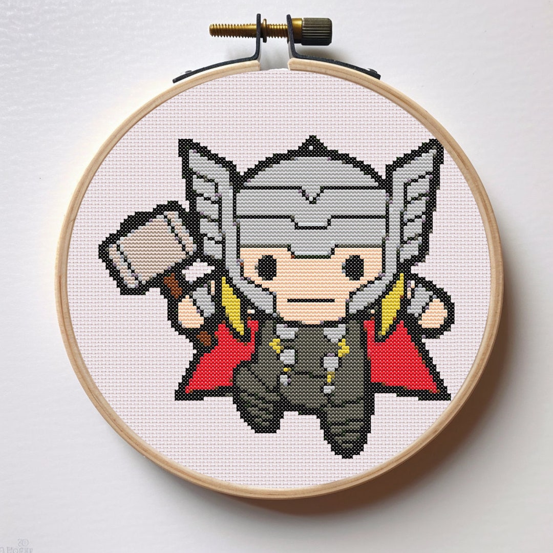 Cross Stitch Marvel Cross Stitch Pattern Cross Stitch Thor - Etsy