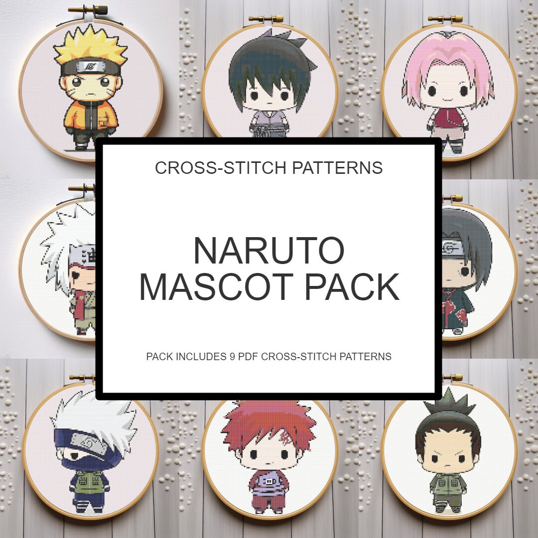 Cross Stitch Anime Cross Stitch Pattern Cross Stitch Naruto - Etsy
