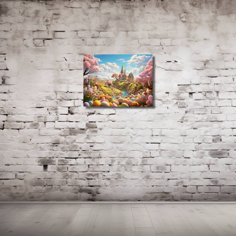 Easter Paradise Wonderland: Digital Art Print of Sweet Easter Delights ...