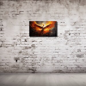 Phoenix Flight - Digital Art Print of Majestic Bird Soaring - Gift ...