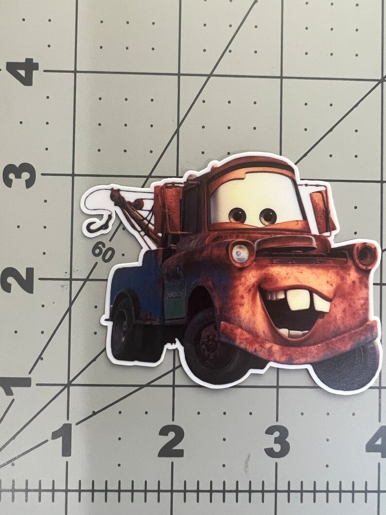 Mater From the Movie Cars Sticker - Etsy