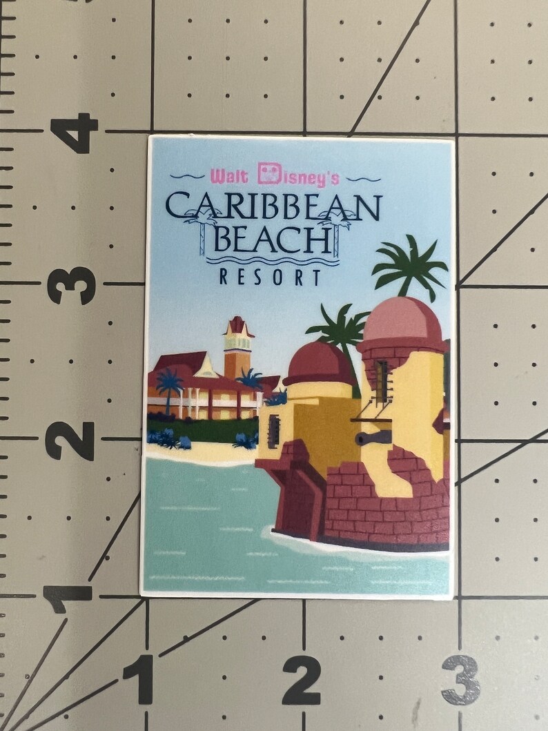 Disney's Caribbean Beach Resort Sticker - Etsy
