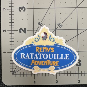 Remy's Ratatouille Adventure Ride Sticker - Etsy