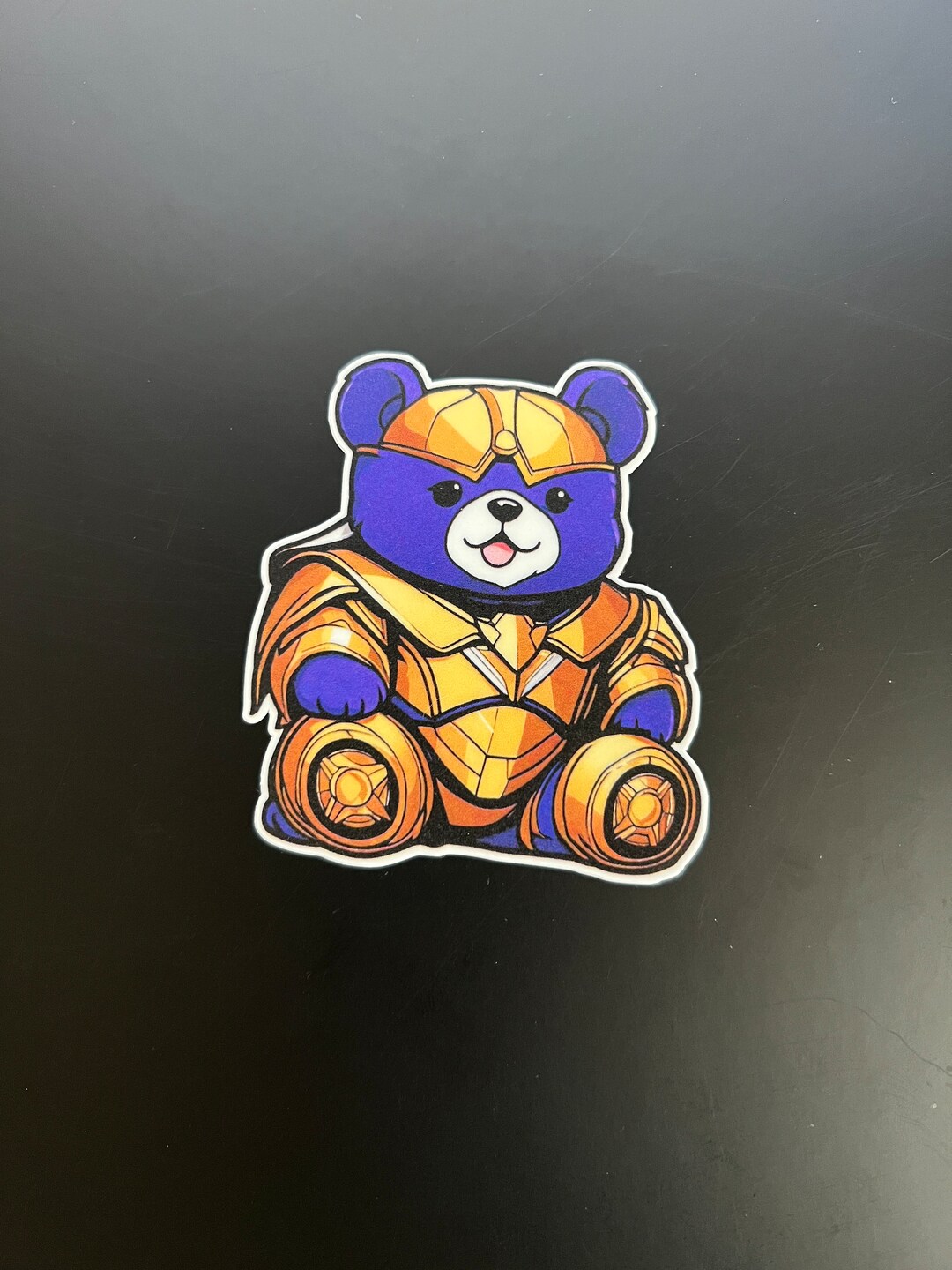 Cute Teddy Bear Thanos Sticker - Etsy