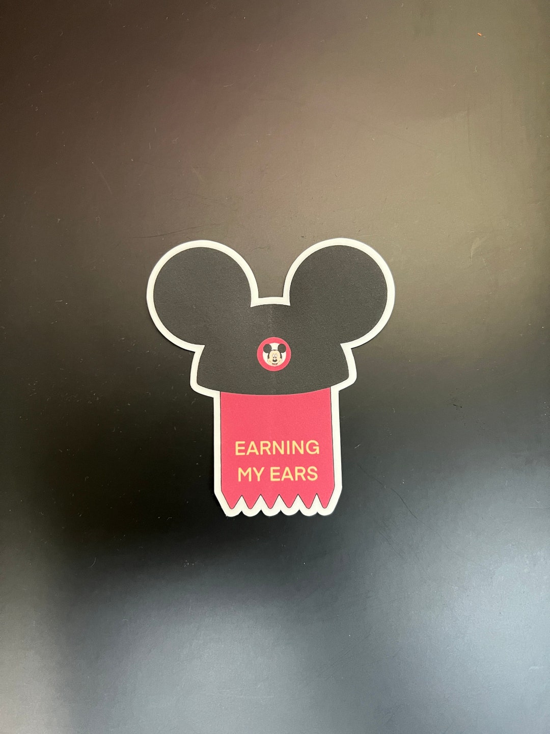 Earning My Ears Disney Sticker - Etsy