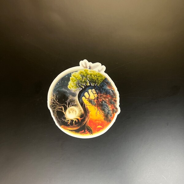 Yin Yang Sticker - Etsy