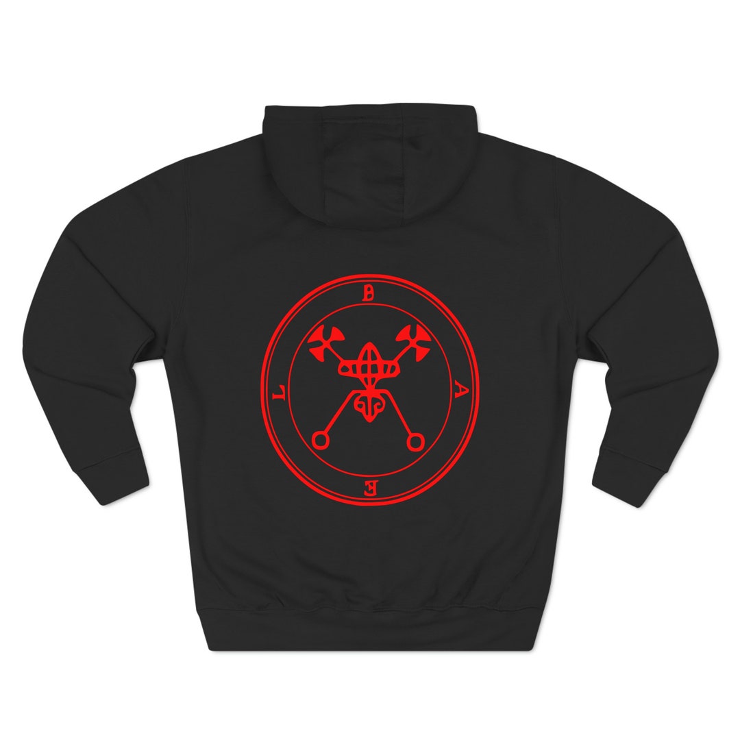 Gothic Hoodie, Bael Red Sigil. - Etsy