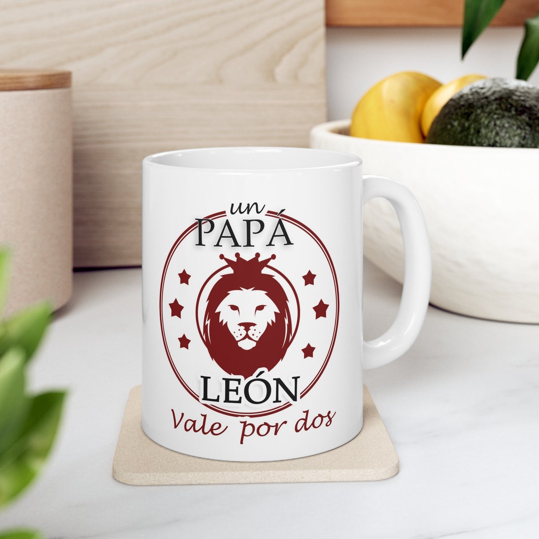 Papá León Mug / Personalized Dad Mug / Dad Coffee Mug /dad - Etsy