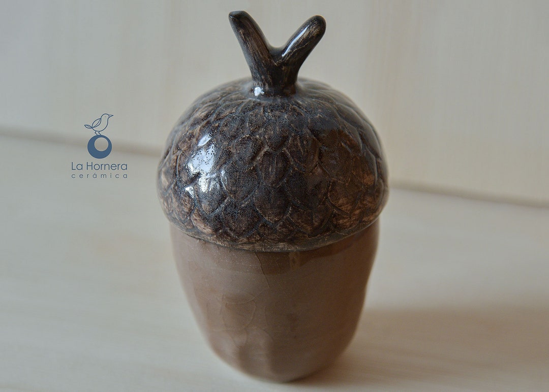 Ceramic Acorn-shaped Jar or Jar - Etsy