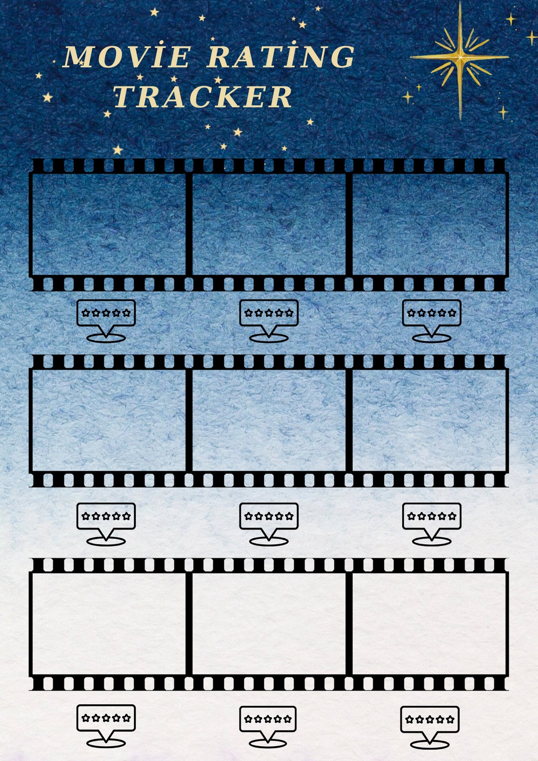 Movie Rating Tracker - Etsy