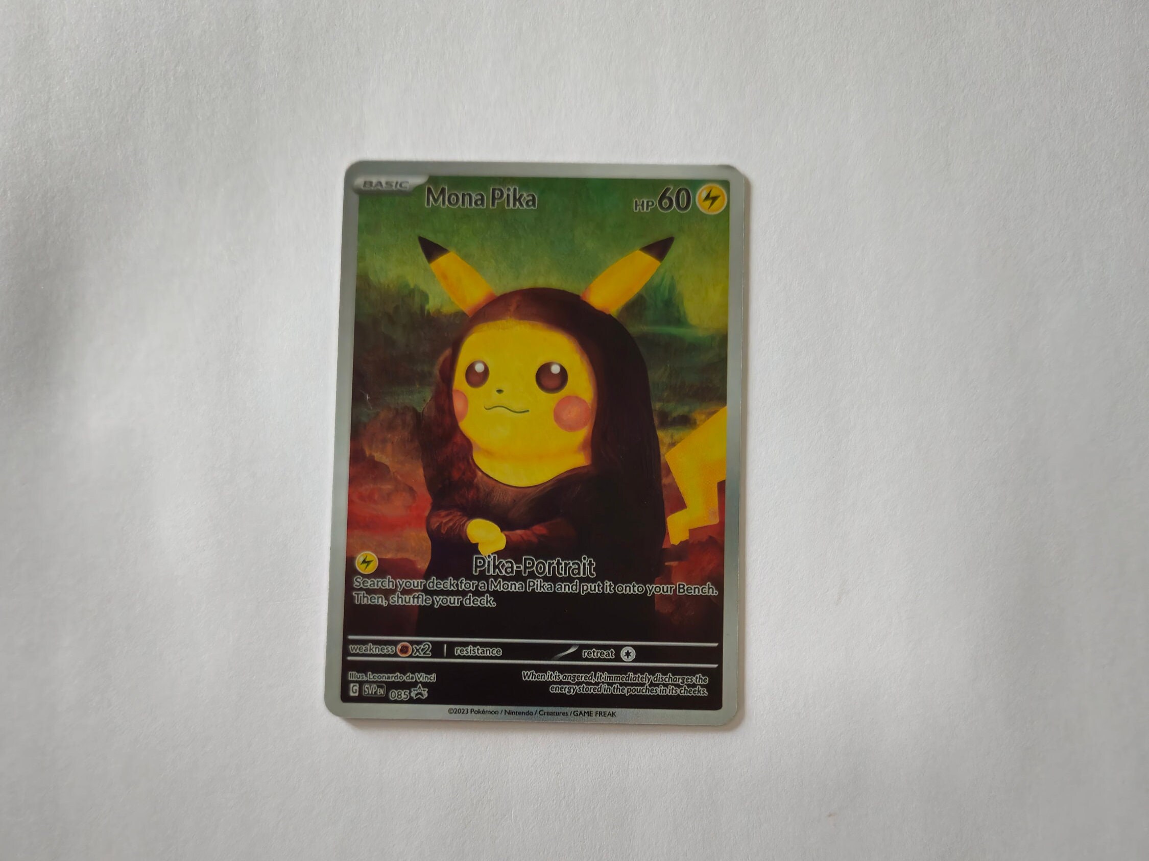 Carte Pokémon Pikachu Van Gogh Mona Pika - Etsy