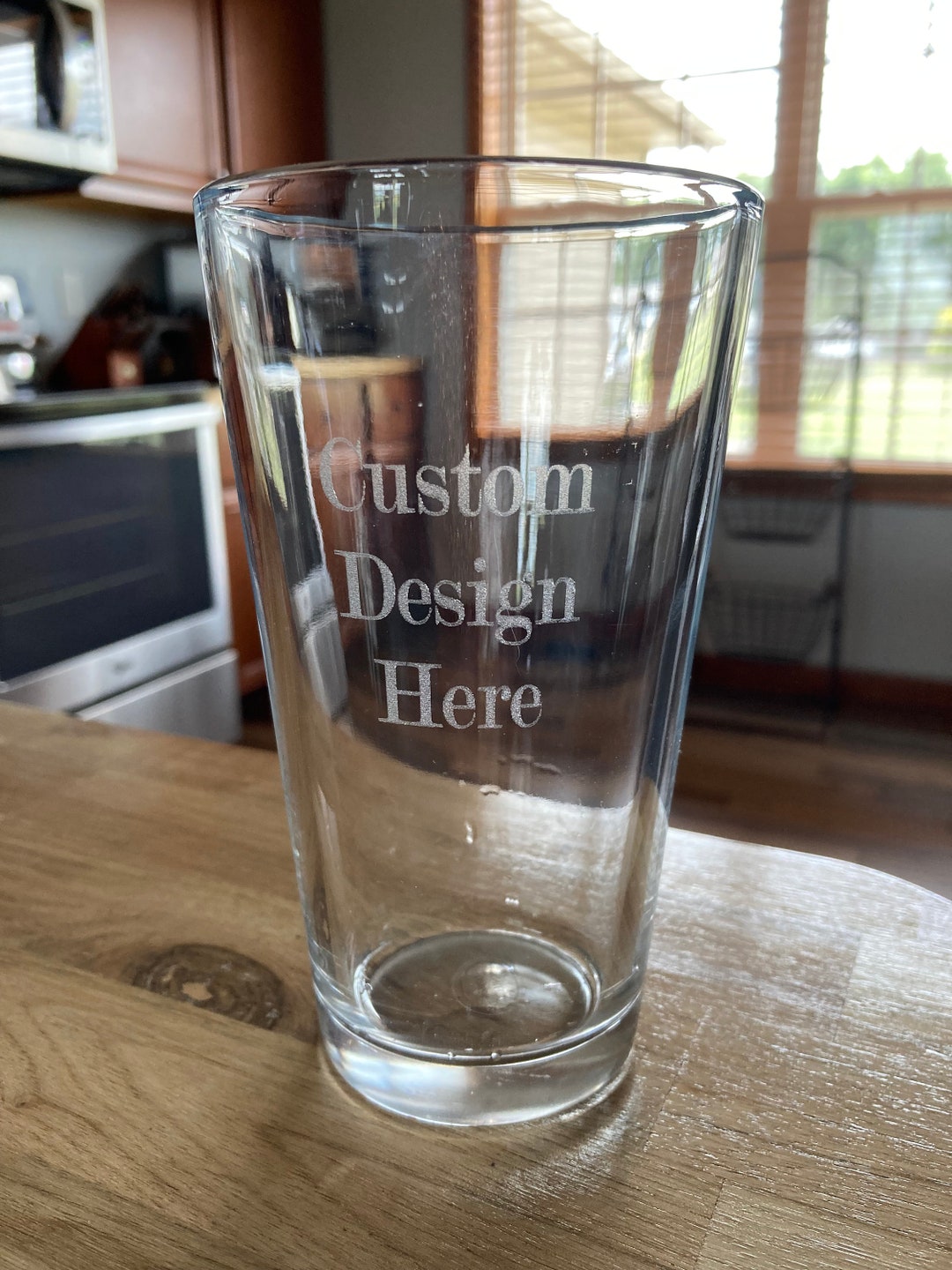 Personalized Engraved Pint Glass: Custom Text or Use Your Logo/design ...