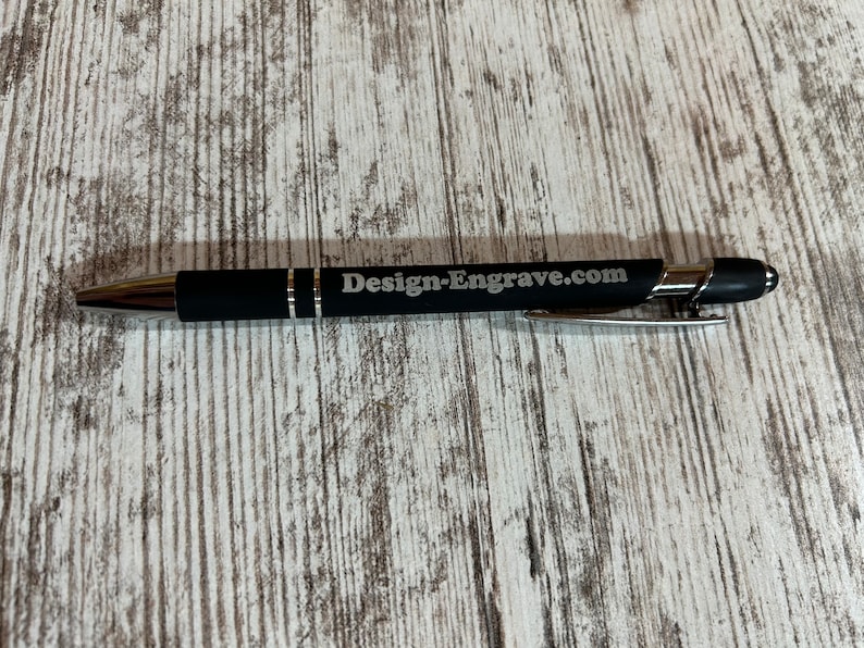 Personalized Laser Engraved 2 in 1 Ballpoint Metal Pens With Stylus. - Etsy