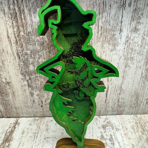 Layered Grinch Christmas Decor. Laser Cut and Painted. - Etsy