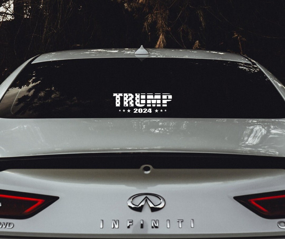 TRUMP 2024 Patriotic Flag Sticker - Etsy