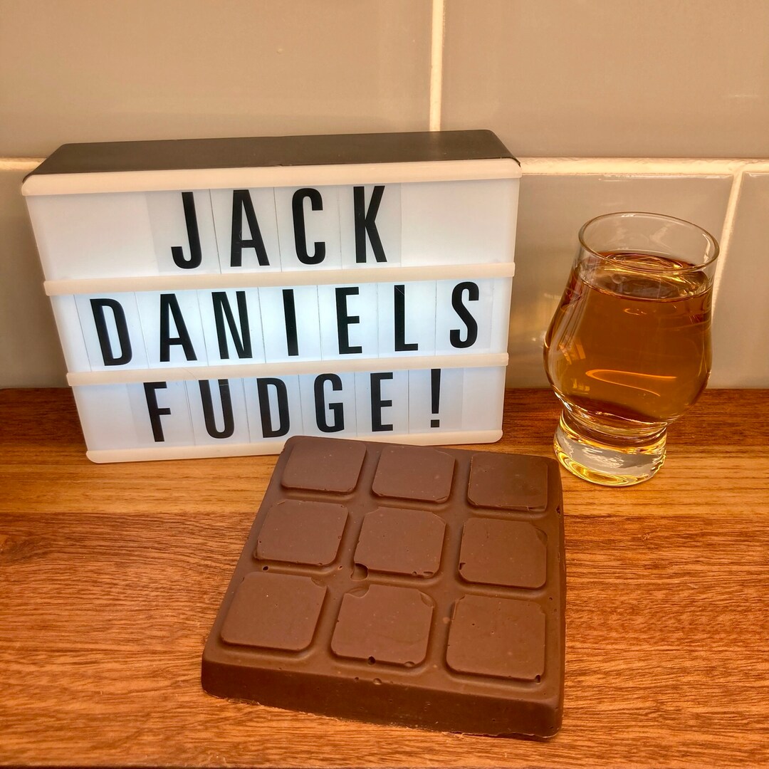 Letterbox Jack Daniels Whisky Fudge - Sweet Treats - Homemade - Etsy UK