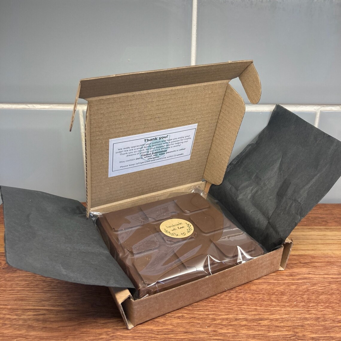 Letterbox Jack Daniels Whisky Fudge - Sweet Treats - Homemade - Etsy UK