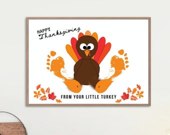 Thanksgiving Handprint Craft in All Things Give Thanks Craft - Etsy