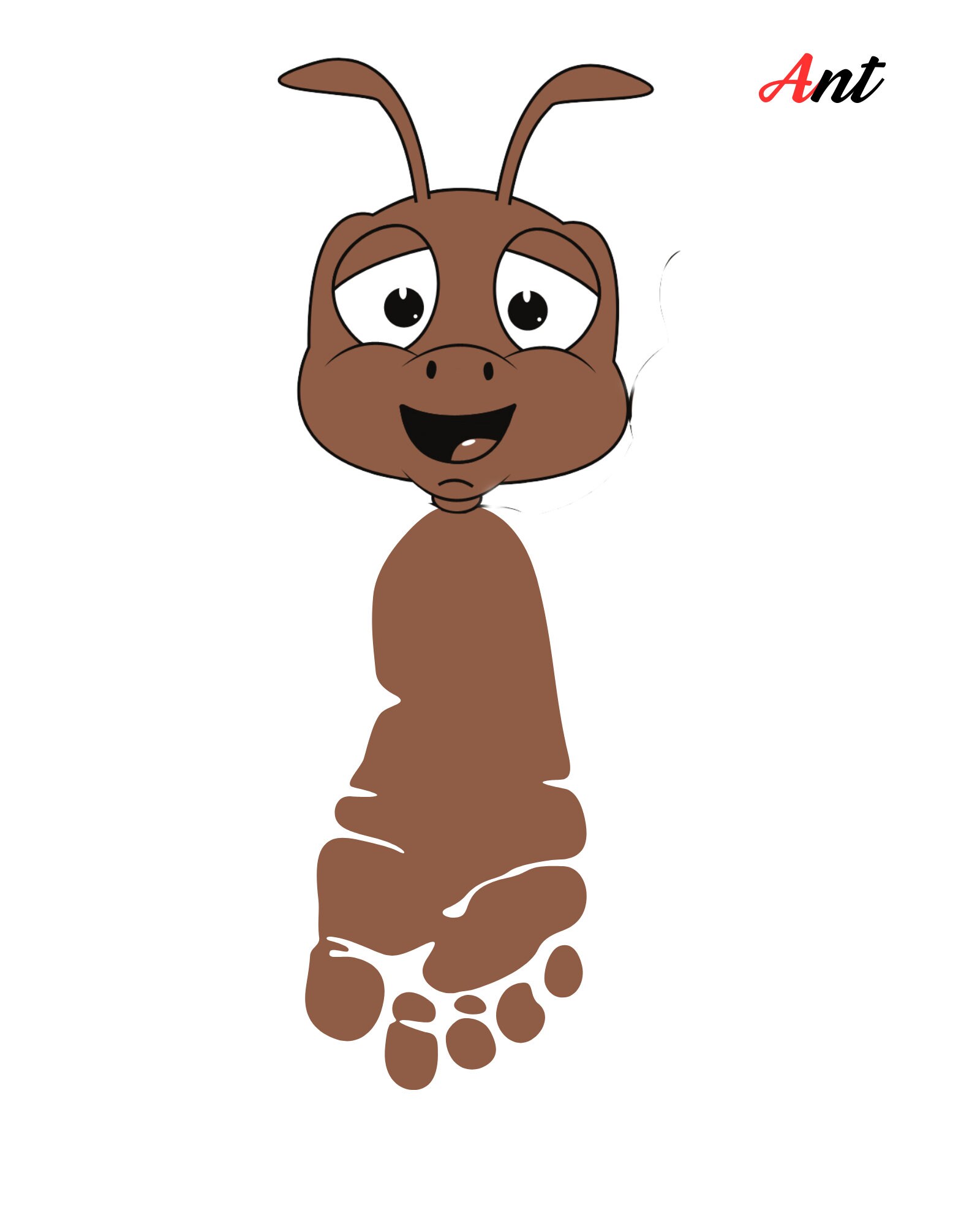 Ant Handprint Art Handprint & Footprint Art Craft: 8x10 Baby Keepsake ...