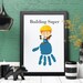 Building Super Handprint Art Unique Handprint Craft: 8x10 - Etsy