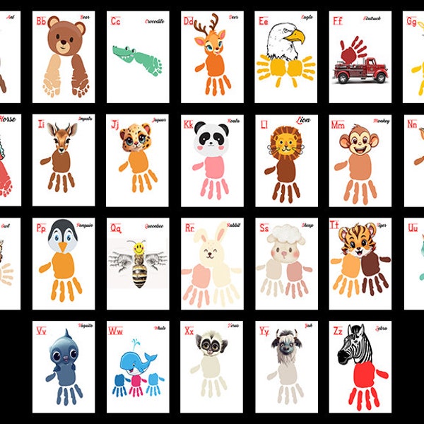 Footprint Alphabet - Etsy