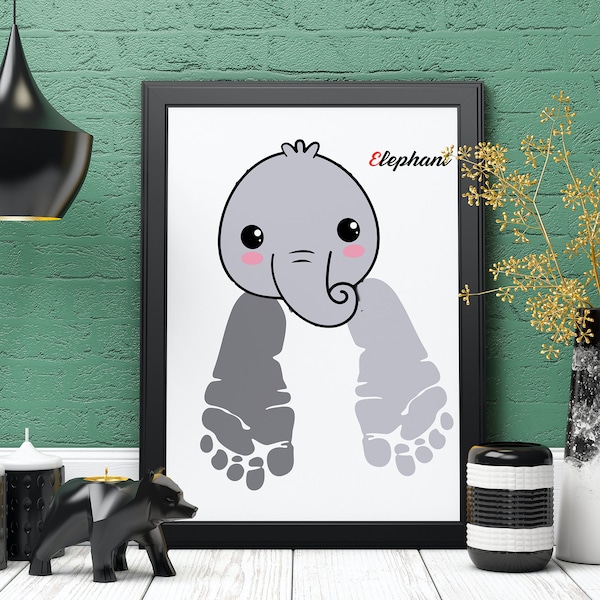 Elephant Handprint Craft - Etsy
