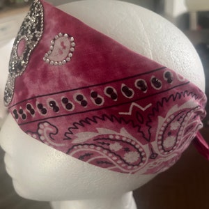 Bling Pink Bandanna - Etsy