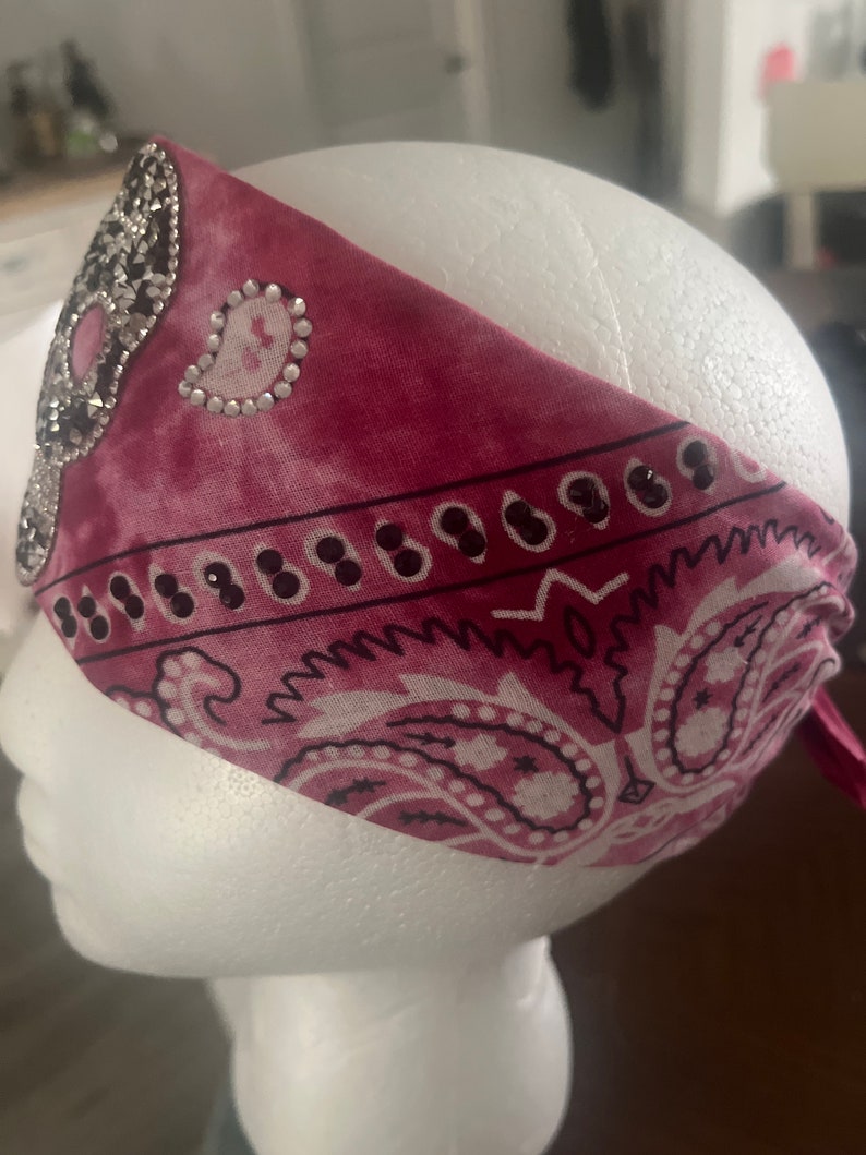 Bling Pink Bandanna - Etsy