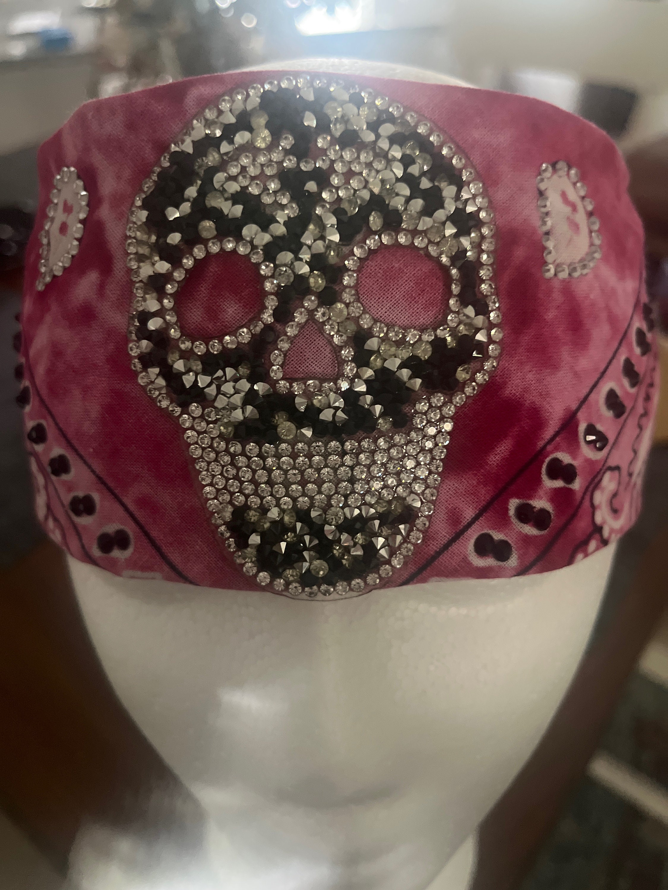 Bling Pink Bandanna - Etsy