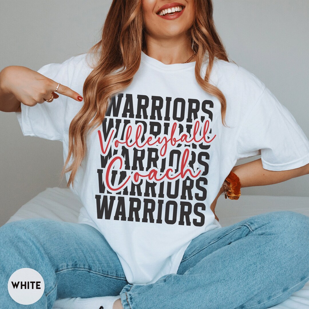 Custom Volleyball Coach Shirt, School Colors Vball Shirt, Volleyball ...