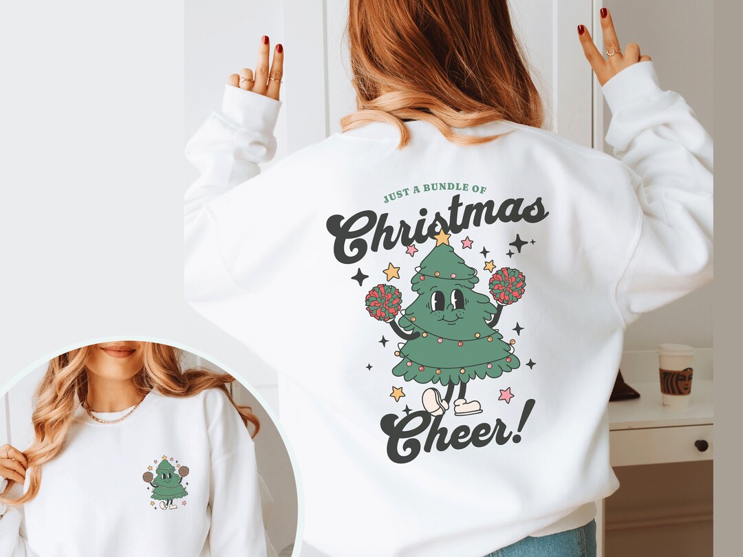 Cheer Coach Christmas Sweatshirt, Cute Christmas Holiday Cheer ...
