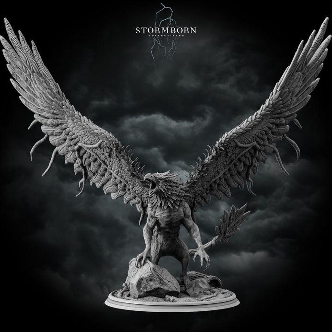 Corrupted Overgrown Large Gryphon Miniature for Painting | Corrupted ...