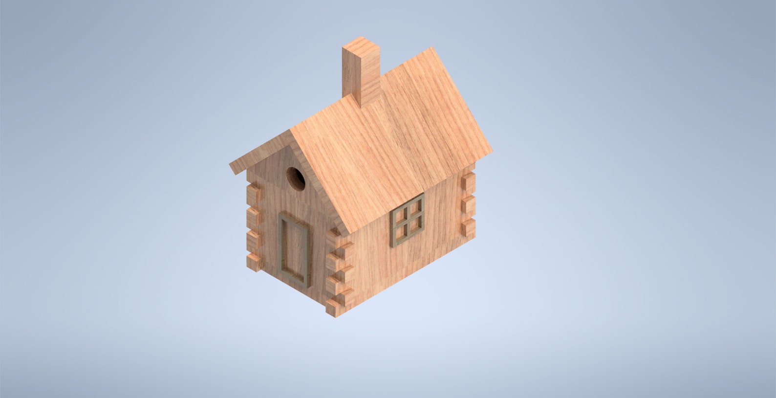 Log Cabin Bird House Plan - Etsy