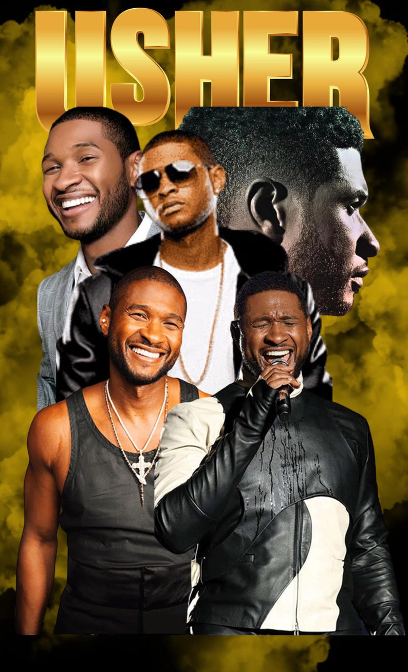 USHER Png - Etsy