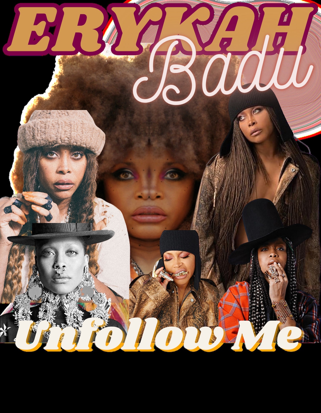 Erykah Badu Unfollow Me Tour Design - Etsy