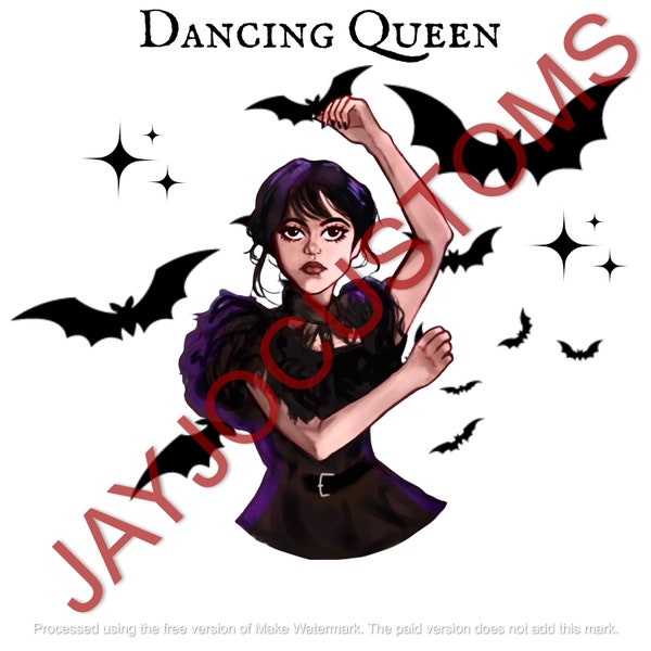 Wednesday Addams Png Dancing Queen - Etsy