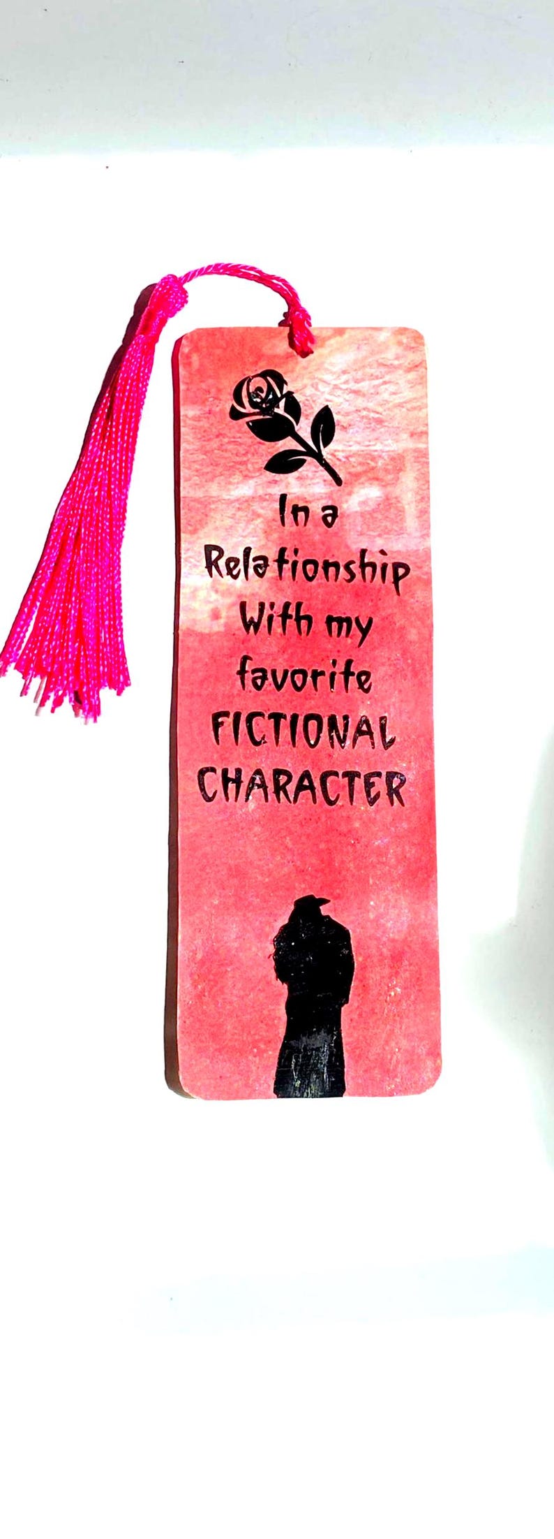 Wooden Bookmark. in Relationship With a Fictional Character. Satin ...