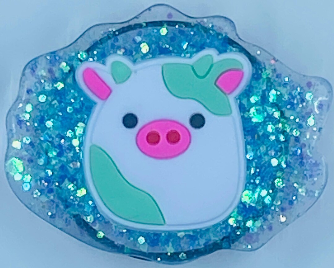This Resin Popsocket Has a Cow Squishmallow. It is Very Sparkly. It is ...